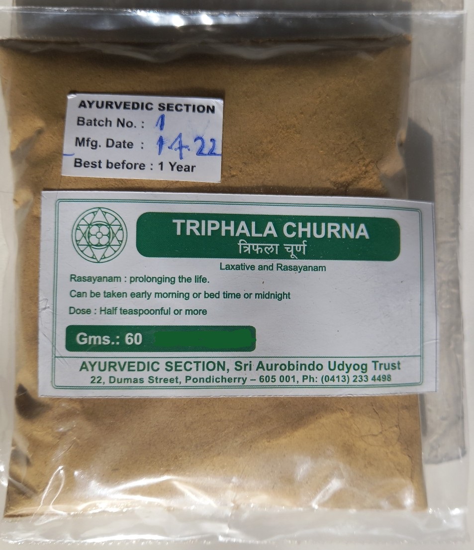 Triphala Churna - SACSO Online - Sri Aurobindo Central Sales Organisation